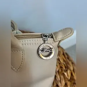 Longchamp | Bags | Longchamp Modele Depose Lepilage Mini Handbag Tan ...